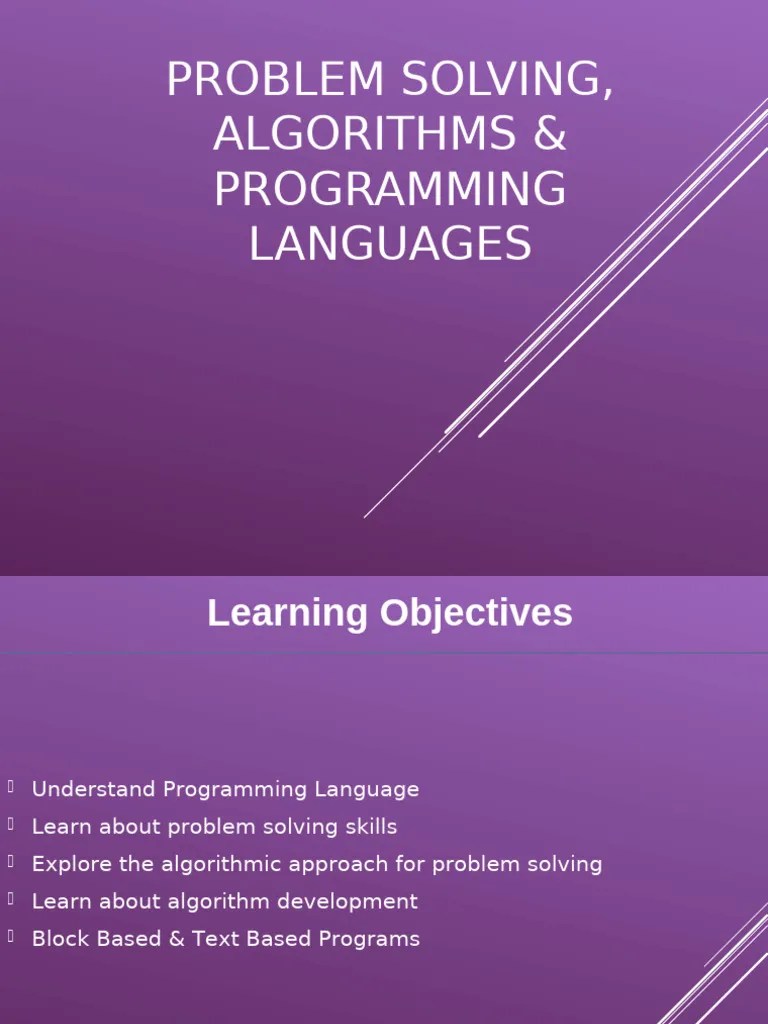 Programming Basics Algorithms Languages Pdf Algorithms