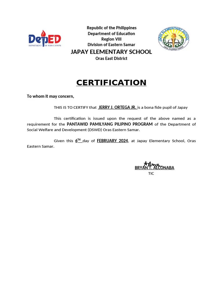 4ps Certification Pdf