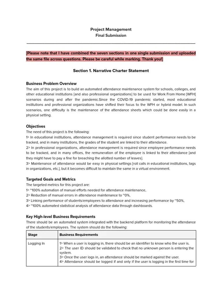 Project Management Final Submission Pdf User Computing Databases