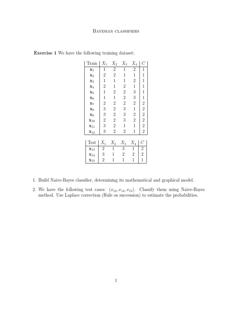 Bayesian Classifiers Masterra 1 Pdf