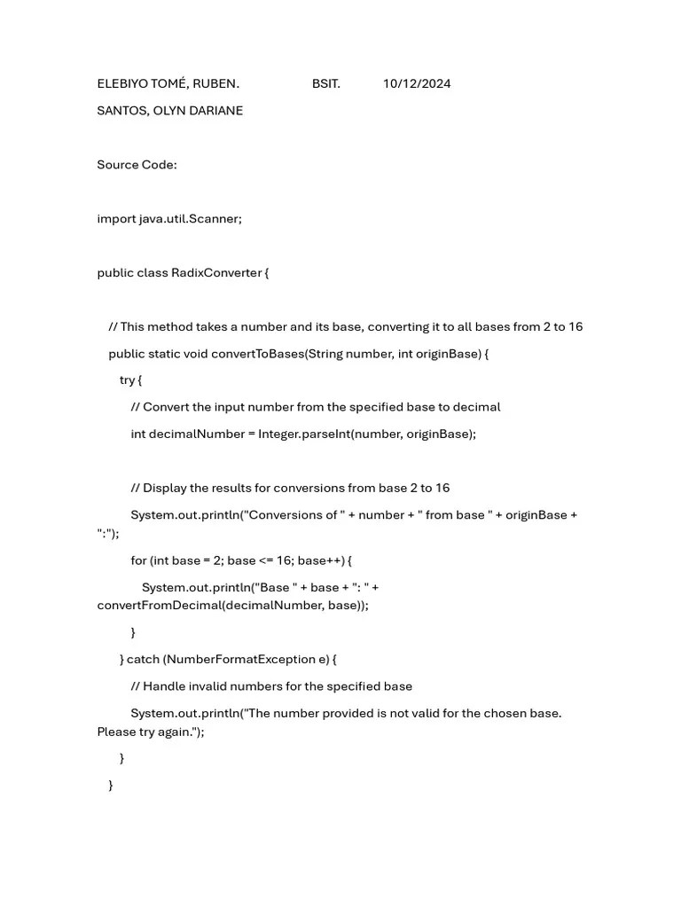Radix Converter Pdf Notation Software Development