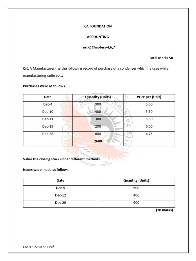 Caf Accounting Test 2 Pdf Insurance Banks
