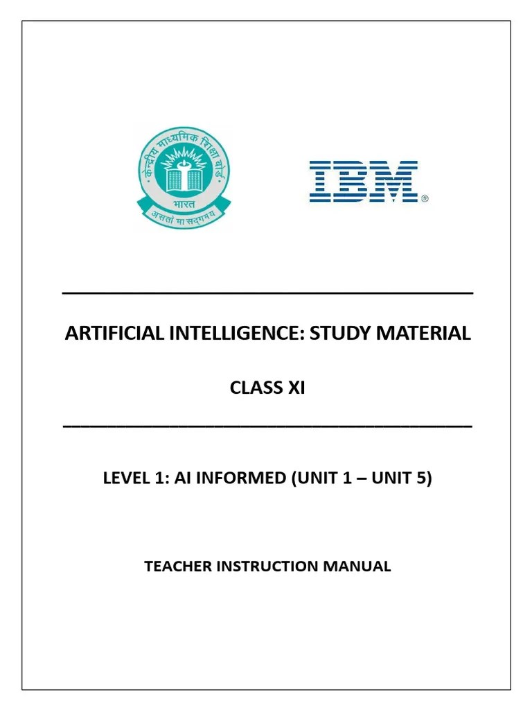 843 Skill Handbook Ai Class Xi Pdf Machine Learning Deep Learning