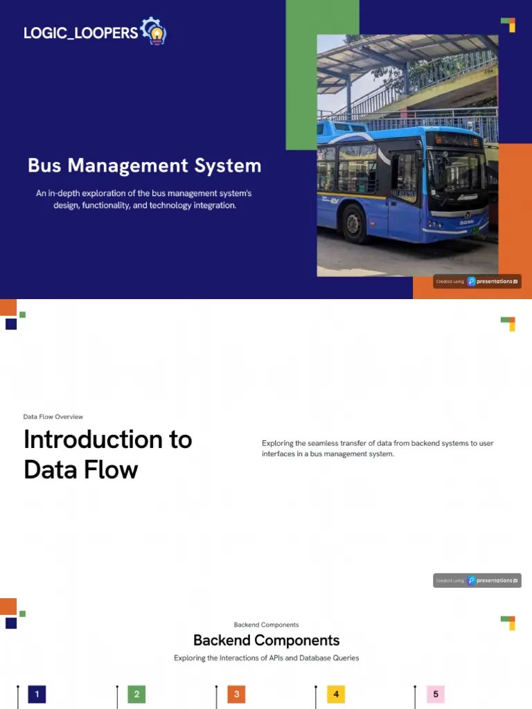 Bus Management System Presentation Pdf