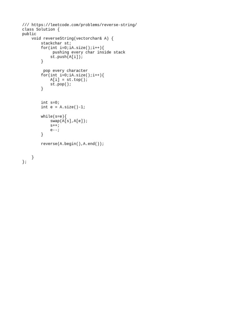 11 Reverse String Pdf