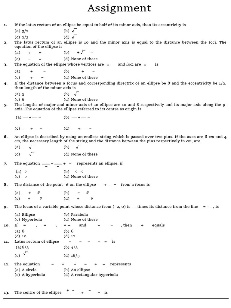 Fs Ellipse Dpp 1 Pdf Ellipse Geometric Shapes