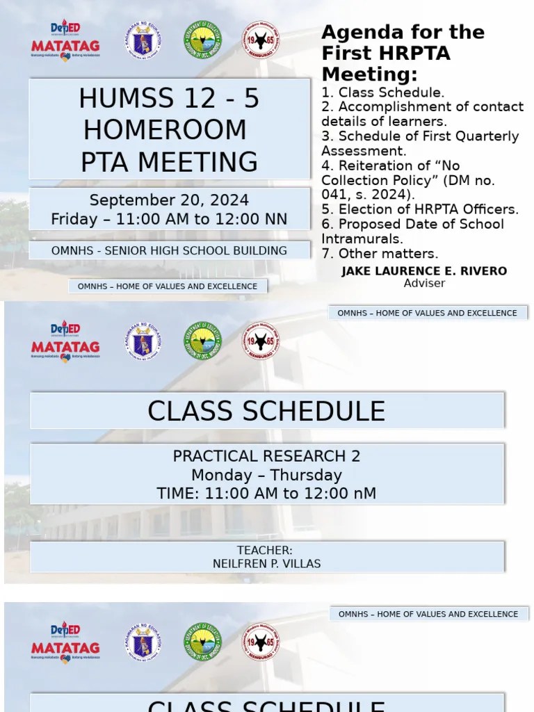 Humss 12 6 First Hrpta Meeting Pdf