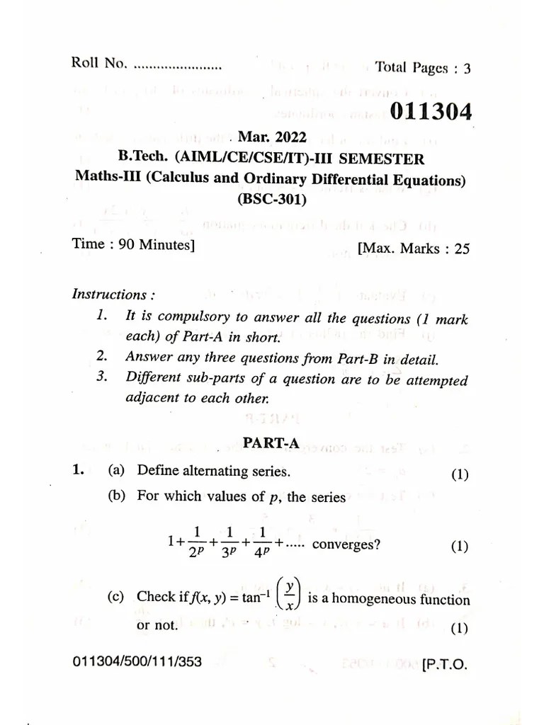 Maths Pyq Pdf