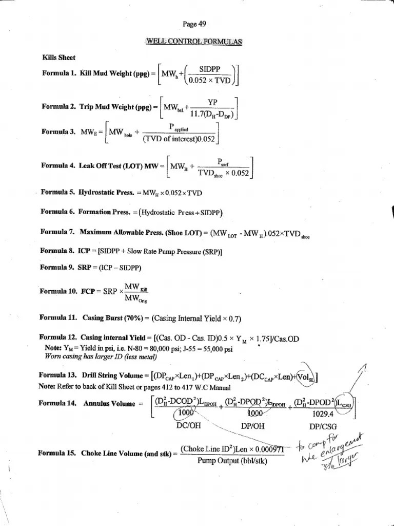 17j Murchison Well Control Equations Pdf