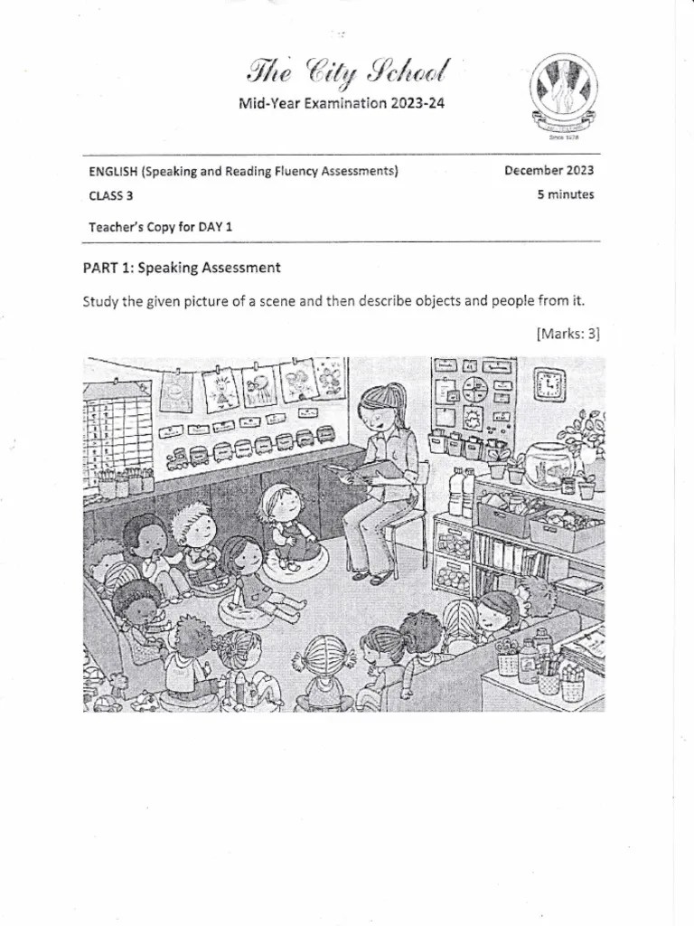 Class 3 English Mid Year Assessments Pdf Language Education Human
