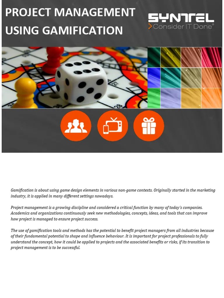 Gamification Project Management Whitepaper Pdf Motivation