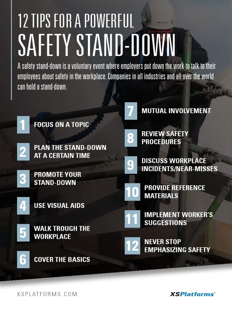 Safety Stand Down Poster Pdf