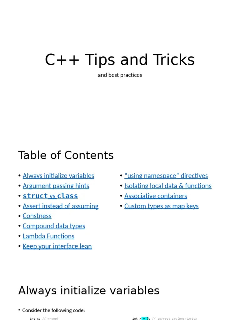 C Tips And Tricks Pdf Pointer Computer Programming Anonymous