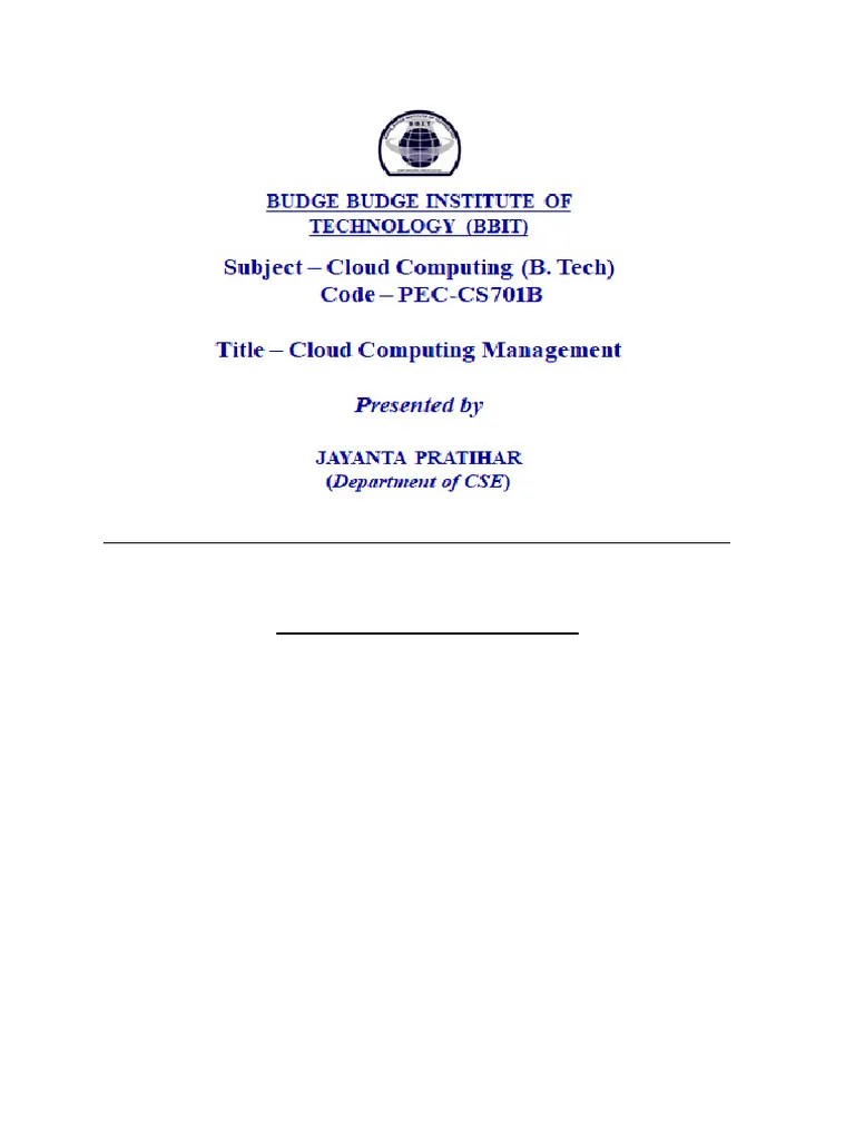 Management Security Pdf Cloud Computing Security