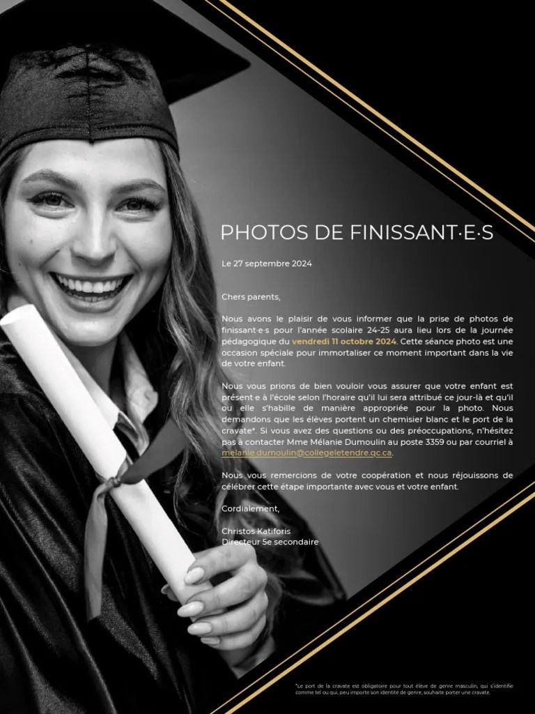 Photos Des Finissants 2025 Pdf
