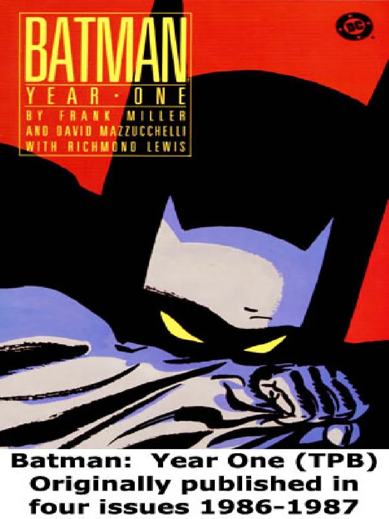 Batman Year One Frank Miller David Mazzucchelli Z Library Pdf