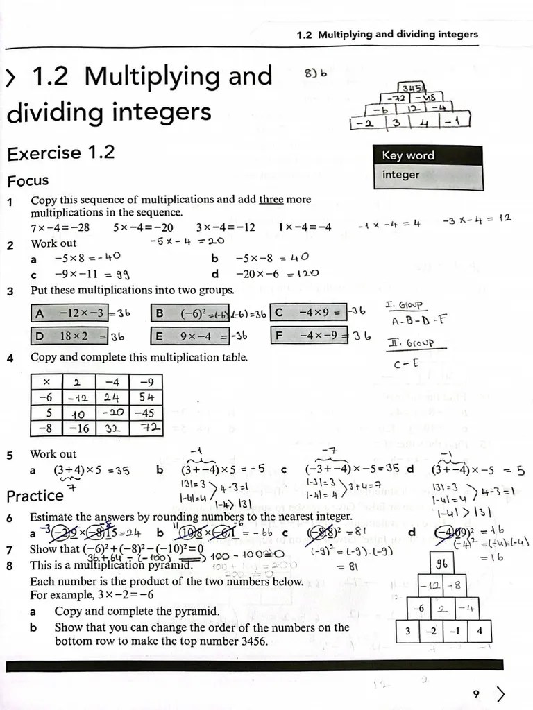 7th Grade 3rd Homework Answer Key Pdf