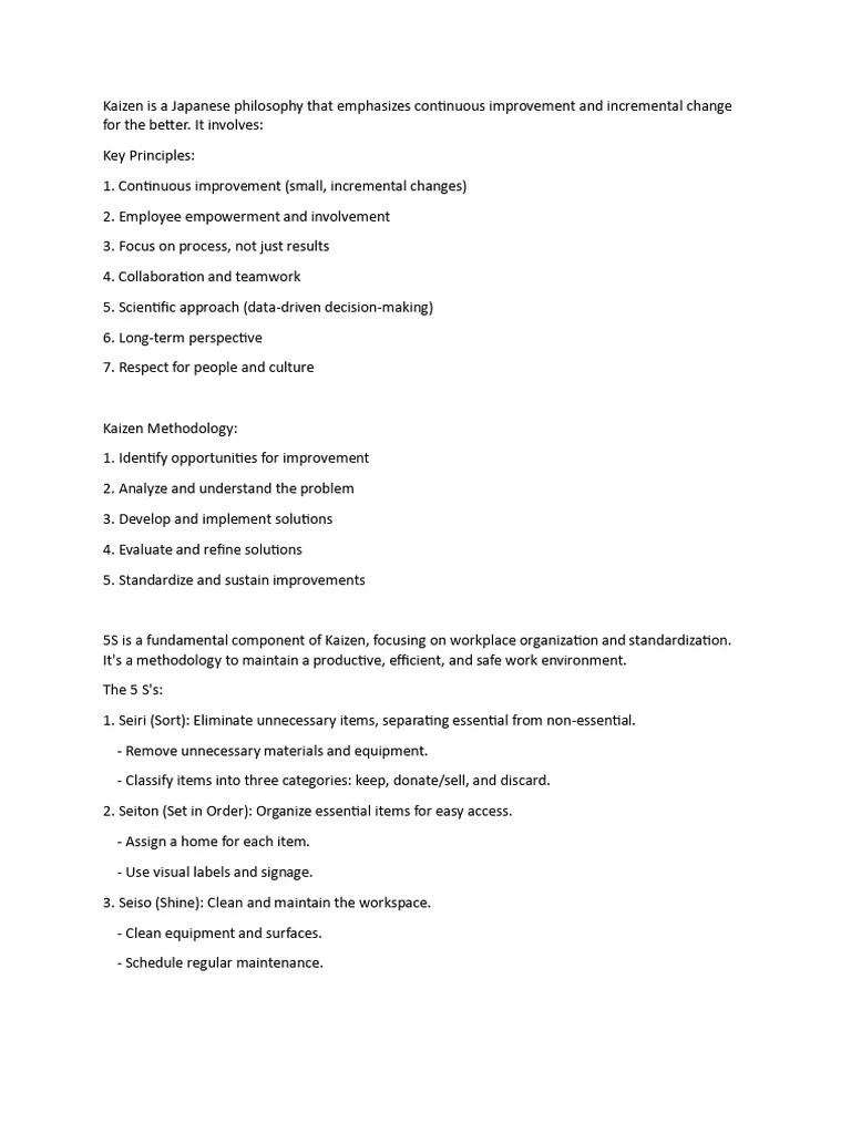 Kaizen Pdf Business