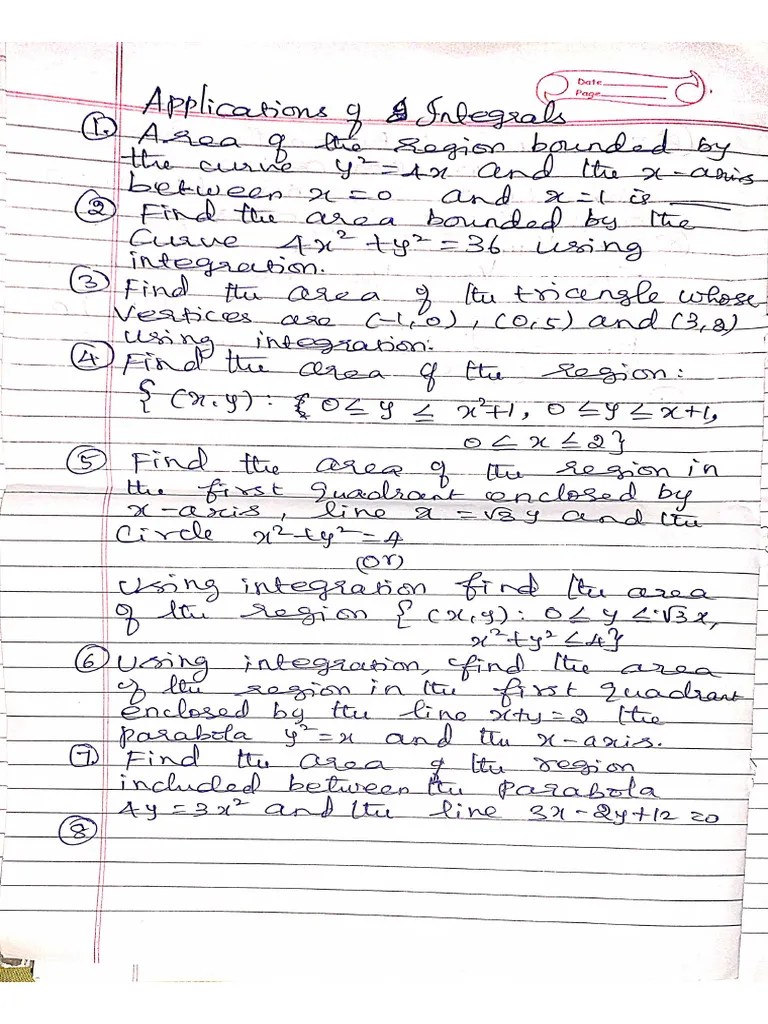 Applications Of Integration Pdf