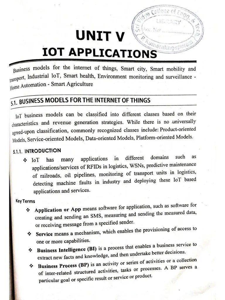 Iot Unit 5 Pdf