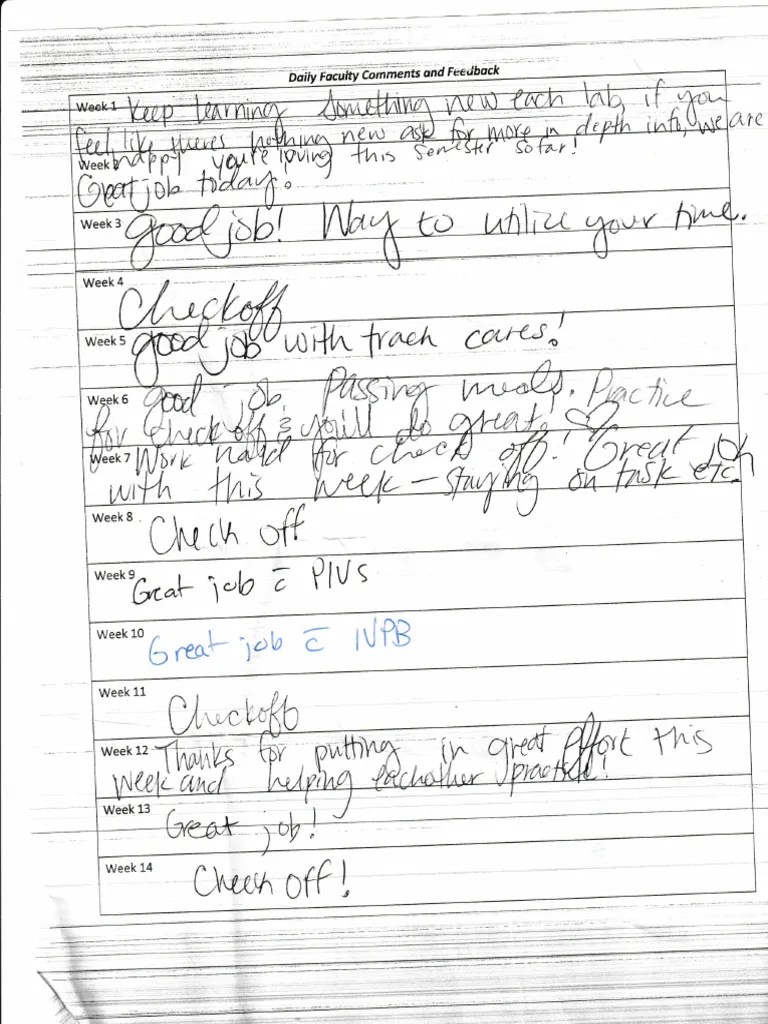 Nursing Evaluation Pdf