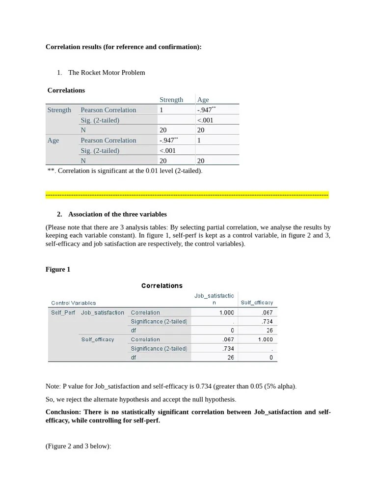 Solution To Practice Problem Correlation Pdf