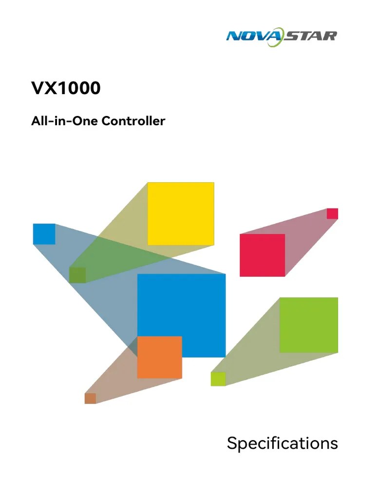 Vx1000 All In One Controller Specs Pdf Hdmi Digital Technology