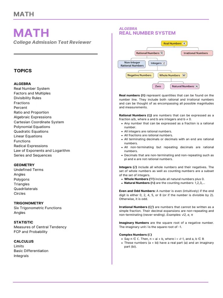 Math Pdf Percentage Numbers