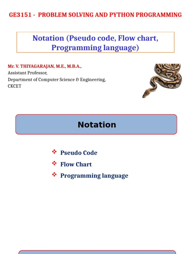 Notation Pseudo Code Flow Chart Pdf Algorithms Computer