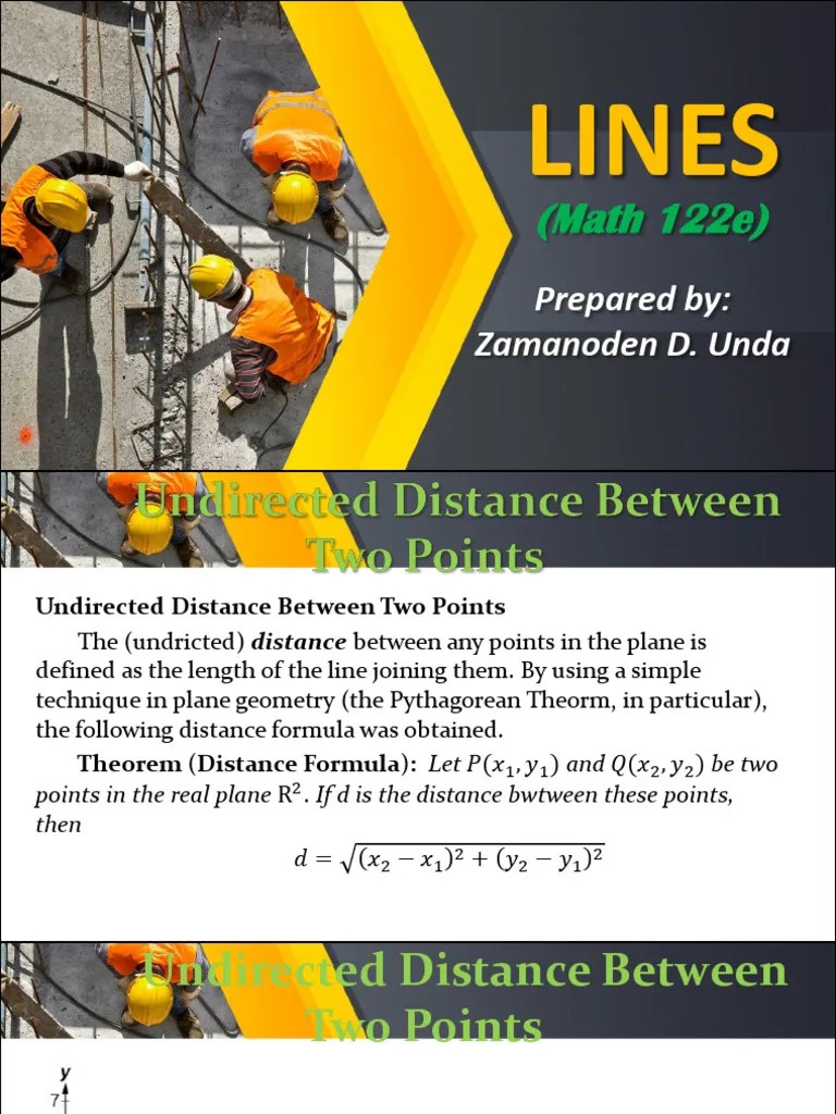 1 The Lines Pdf Perpendicular Euclidean Plane Geometry