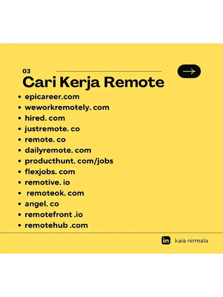 Cari Kerja Remote Pdf