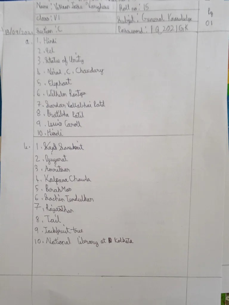 General Knowledge Test Pdf