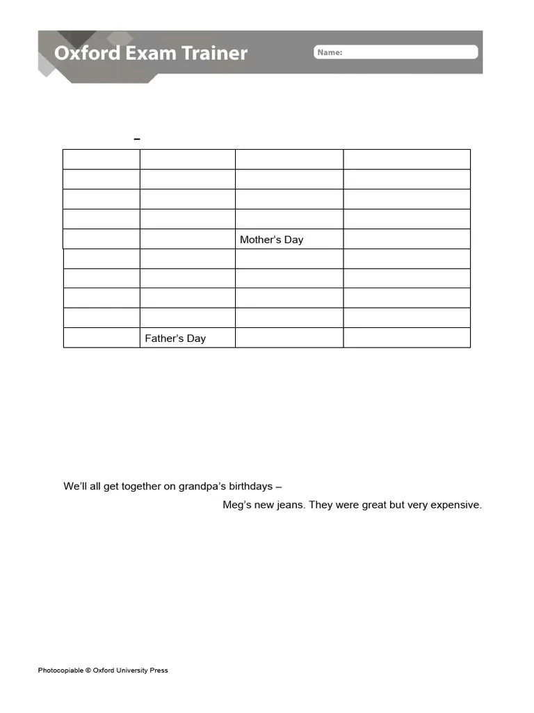 Oet Unit 1 Test Pdf