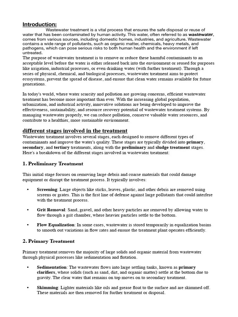 Evs Pdf Pdf Sewage Treatment Water Pollution
