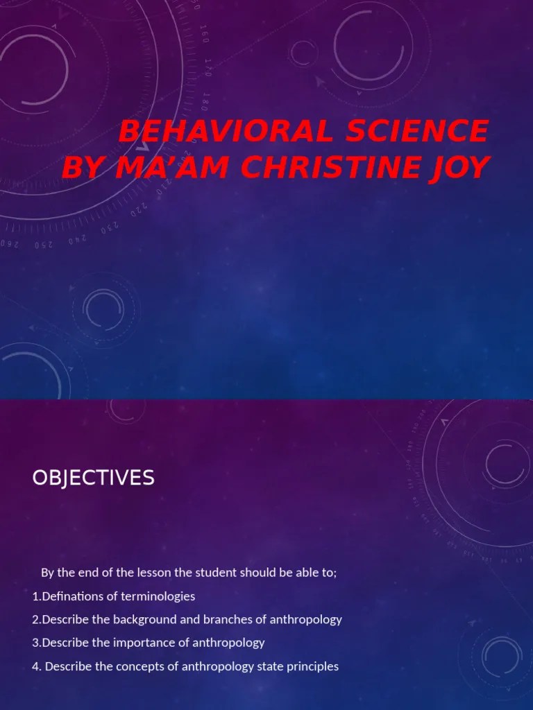 1 Introd Behavioural Science Orth Pdf Anthropology Behavioural