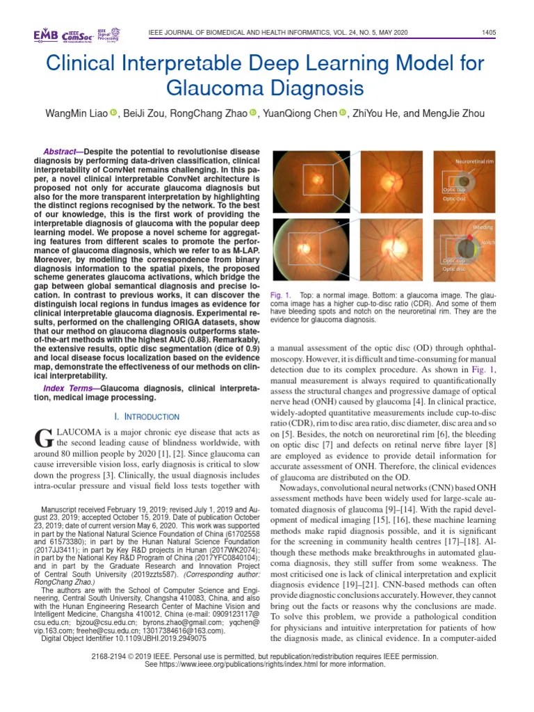 Interpretable Deep Learning For Glaucoma Pdf Sensitivity And