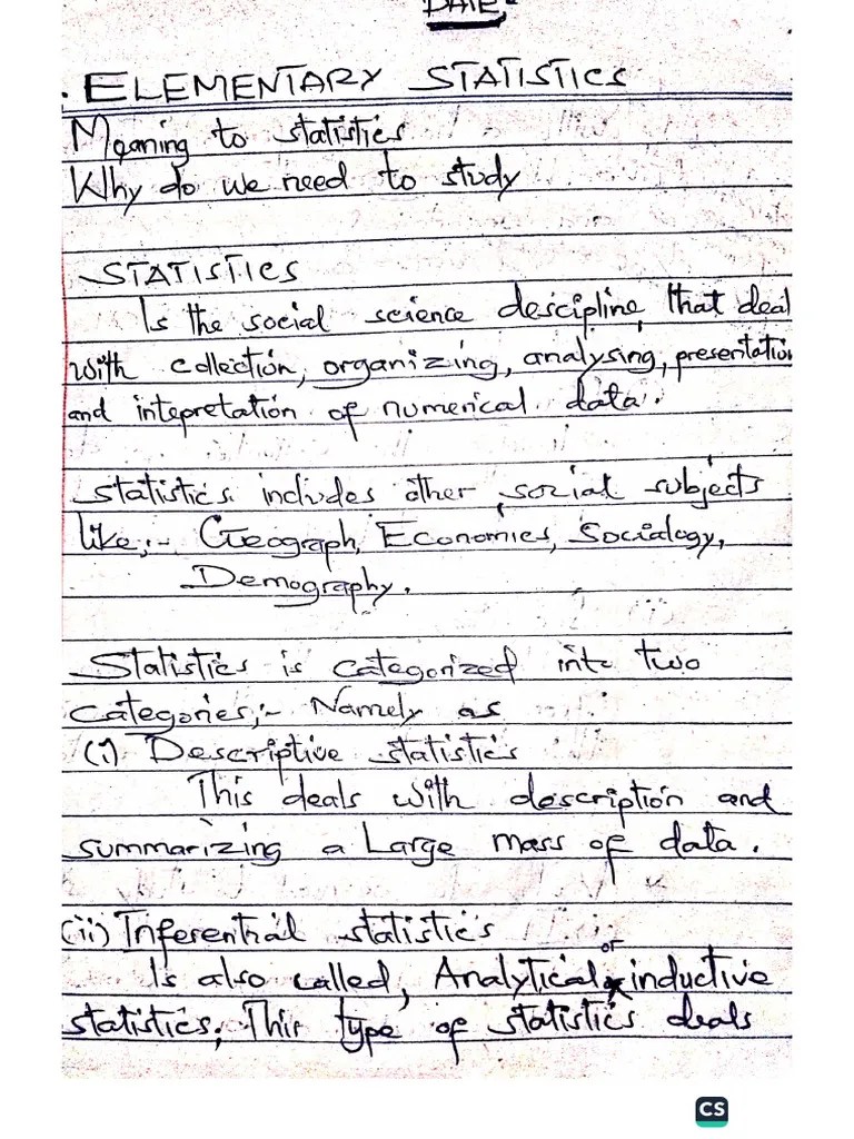 Elementary Statistics 1 Pdf