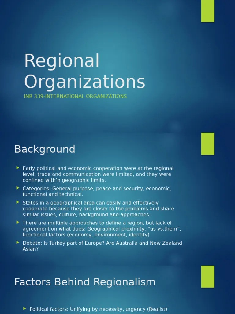 Regional Organizations Pdf Gulf Cooperation Council African Union