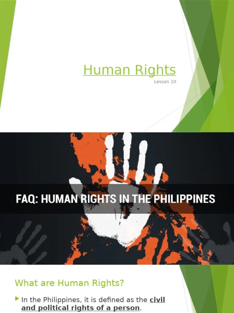 Lesson 10 Human Rights 1 Pdf Human Rights Crimes
