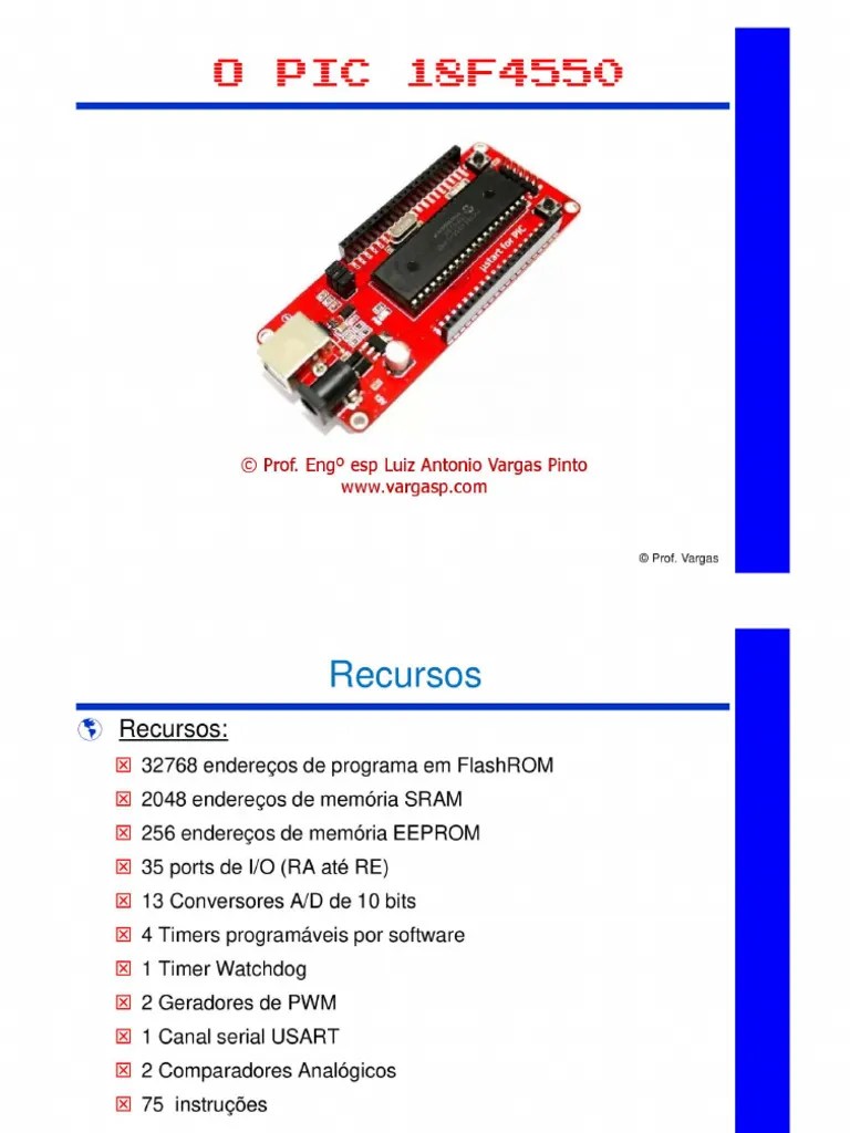 O Pic 18f4550 Pdf
