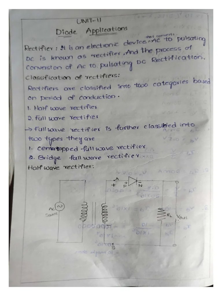 Unit 2 Diode Applications Pdf