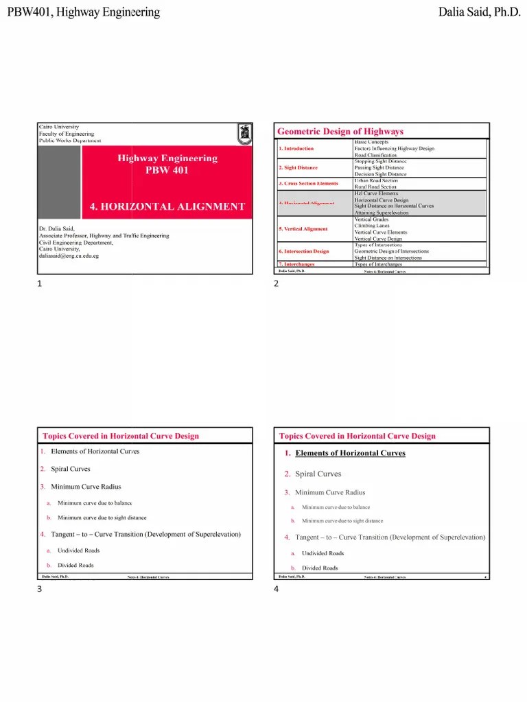 Horizontal Alignment A Pdf