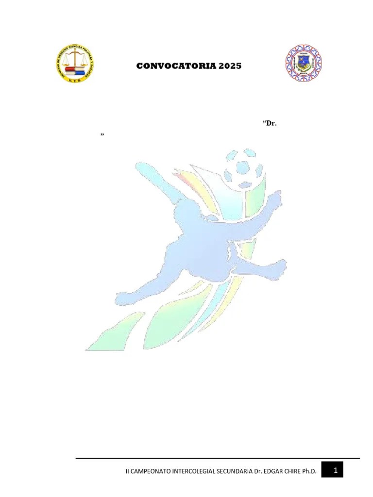 Ii Campeonato Intercolegial Futsal 2025 Pdf Asociación De Futbol