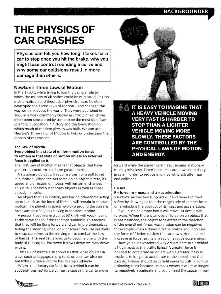 The Physics Of Car Crashes Pdf