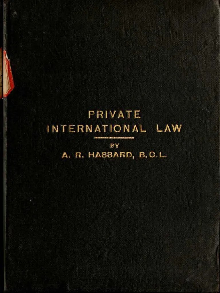 Private International Law Pdf Domicile Law Tort