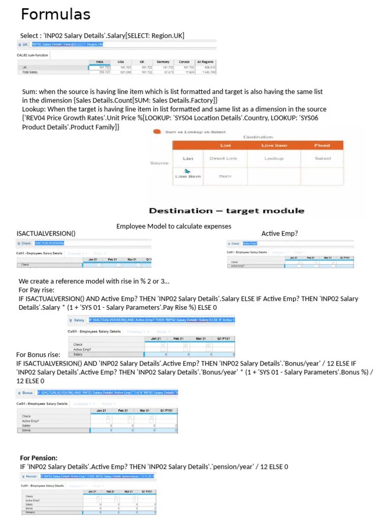 Anaplan Formulas Pdf Salary