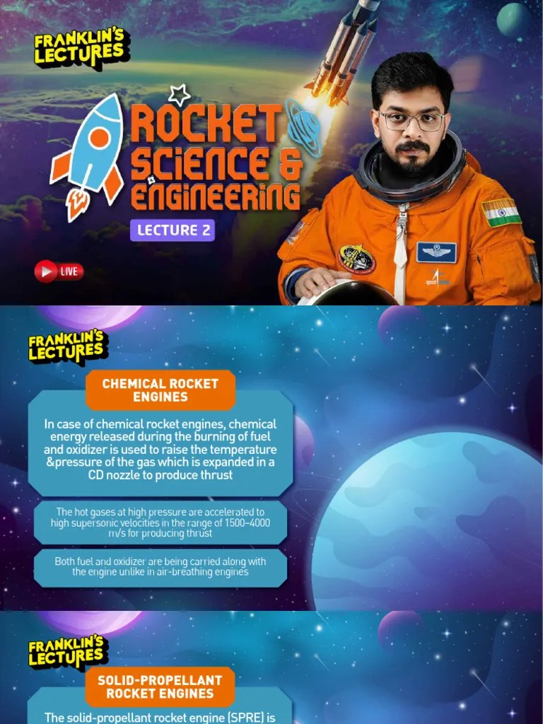 Lecture 2 Rocket Science Engineering Franklin S Lectures Pdf