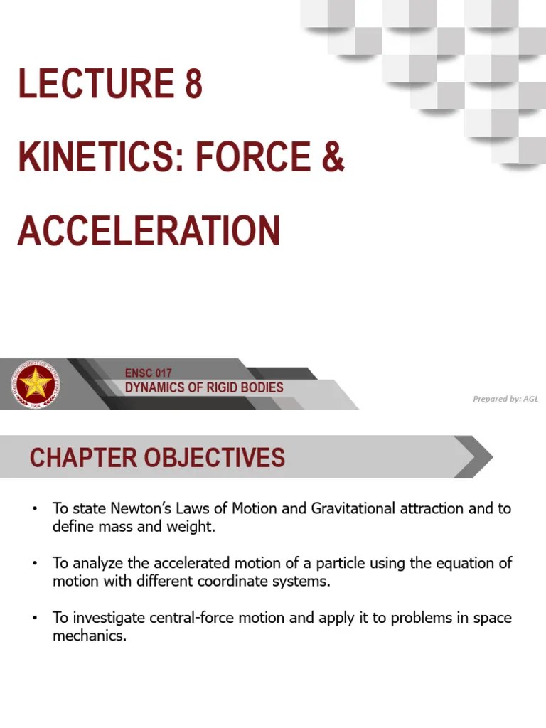 Kinetics Force Acceleration Pdf Force Classical Mechanics