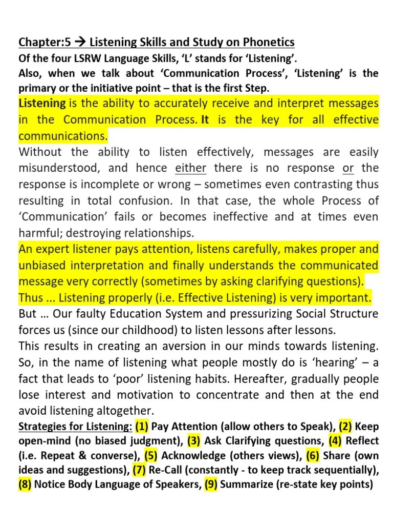 Class Notes 3 Pdf Syllable Consonant