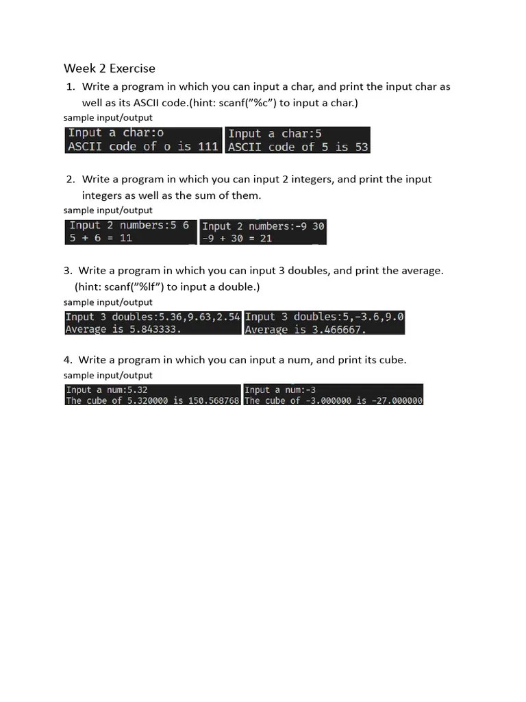 Week2 Exercise Pdf